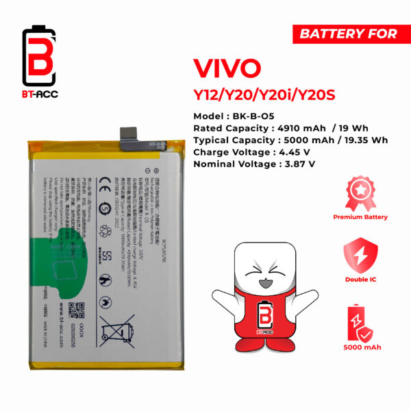 BT-ACC Baterai Vivo Y20 / Y20S / Y12S / Y20I / BK-B-05 | BT-ACC